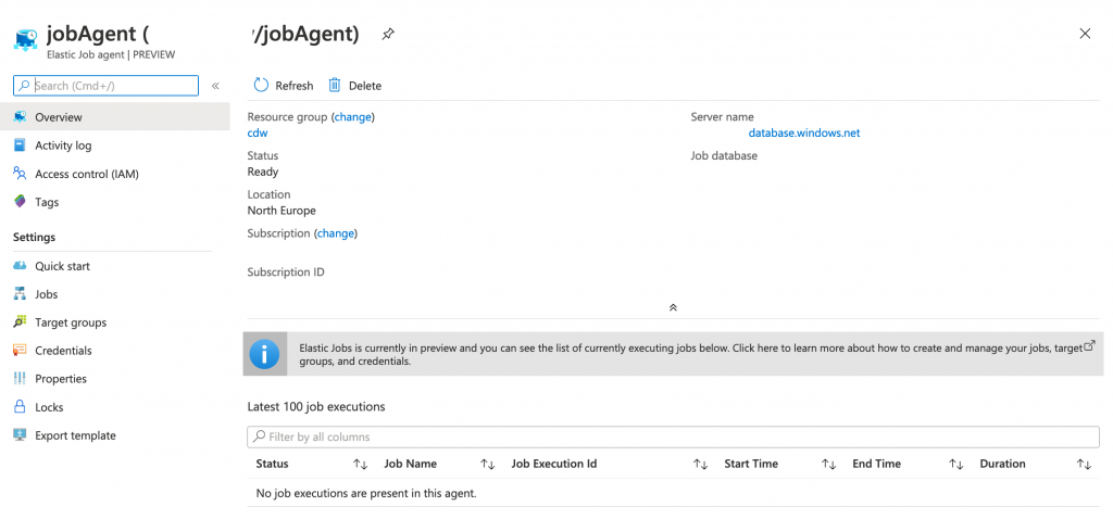 Azure Elastic Job Agent – Niko Neugebauer